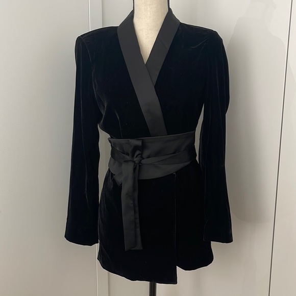 Zara | Jackets & Coats | Stunning Zara Velvet Jacket | Poshmark